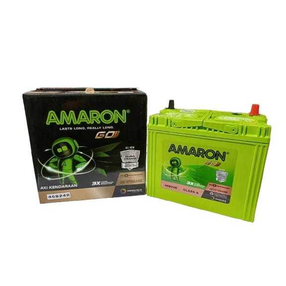 Jual AMARON GO AKI KERING MOBIL AVANZA/APV/XENIA 46B24R/NS60 12V~45AH | Shopee Indonesia