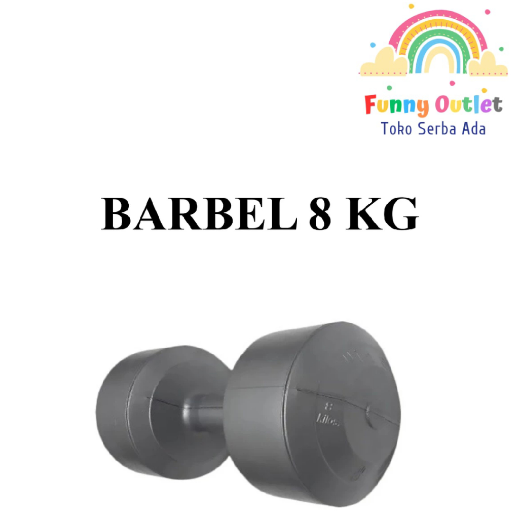 Jual Funny Outlet - Potence Dumbell Dumbbell Barbel Plastik 8 Kg ...