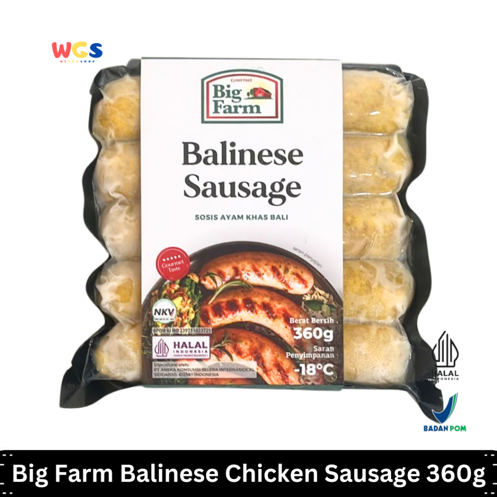 Jual Big Farm Balinese Sausage 360g – Sosis Ayam Khas Bali dengan ...