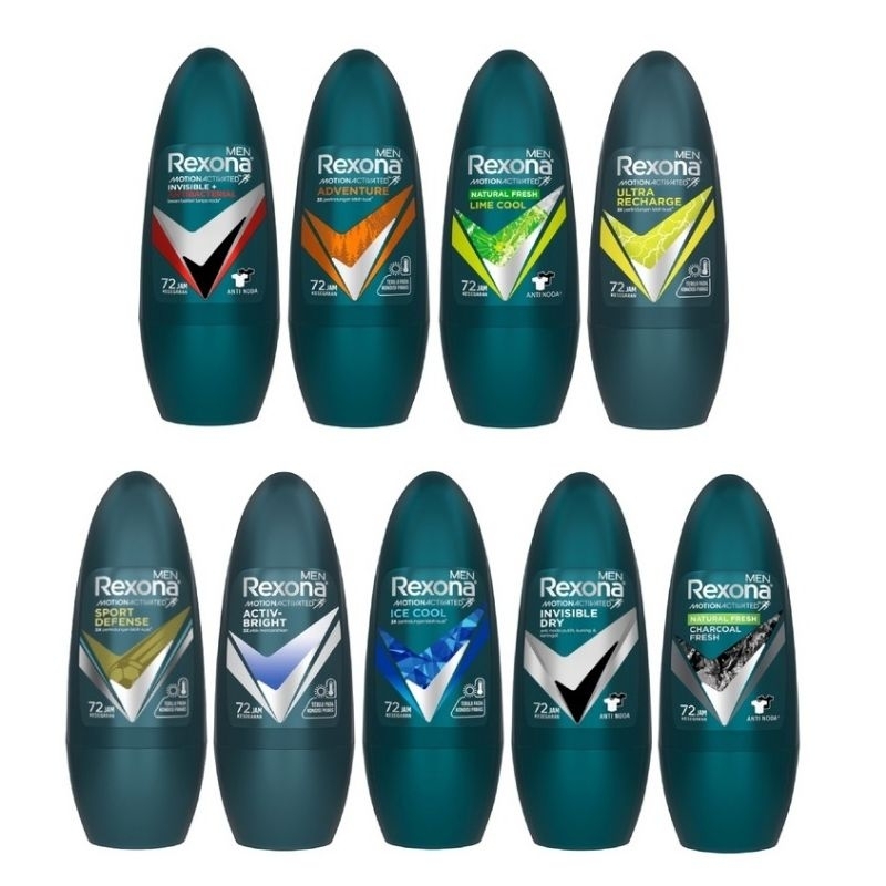 Jual Rexona Men Roll On 72 Jam Nonstop Deodorant 45ml | Shopee Indonesia