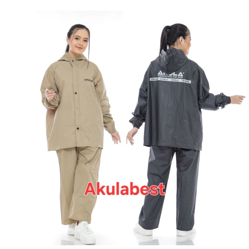 Jual Jas Hujan AKULA Dewasa Pria Wanita Setelan Baju Celana Termurah Anti Rembes | Shopee Indonesia