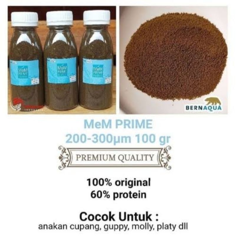 Jual Pelet Mem Prime 200-300 dan 300-500 Pakan Ikan Mem Prime Original ...