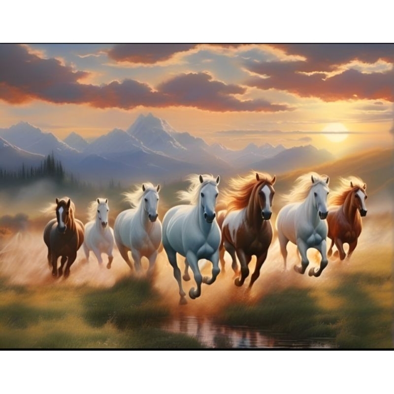 Jual poster cetak jumbo,kuda berlari, hiasan dinding,kuda berlari, bisa ...