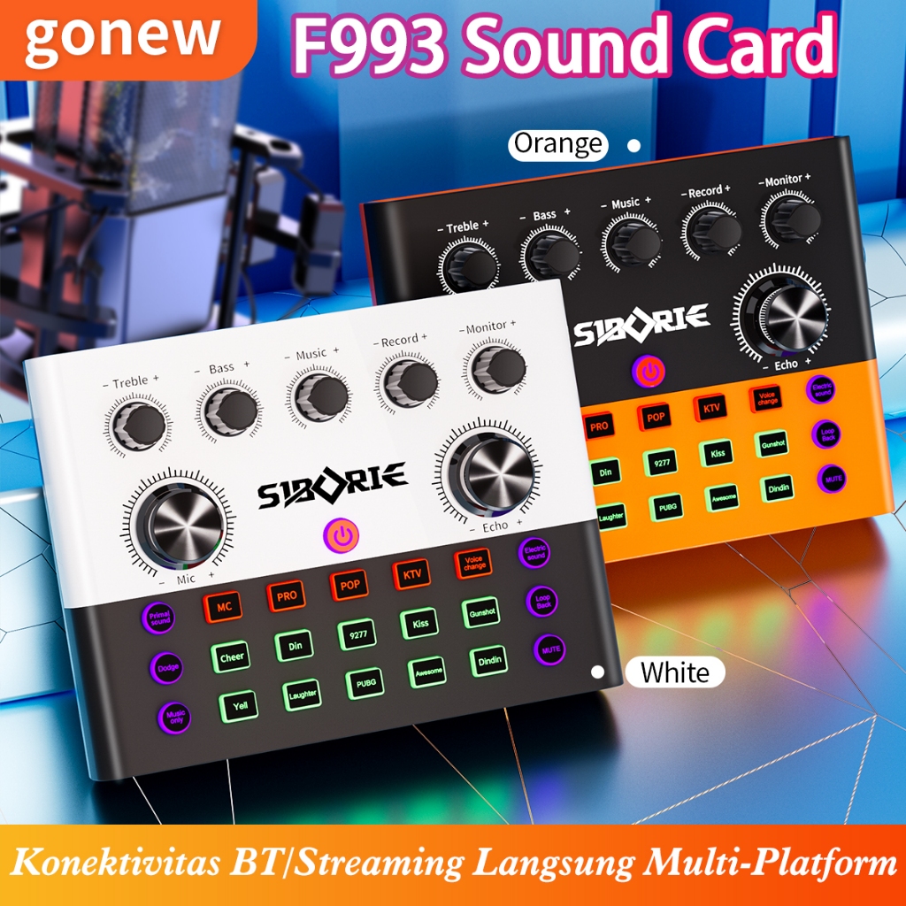 Jual Gonew soundcard F993 Original Mixer Bluetooth Sound Card Audio USB ...