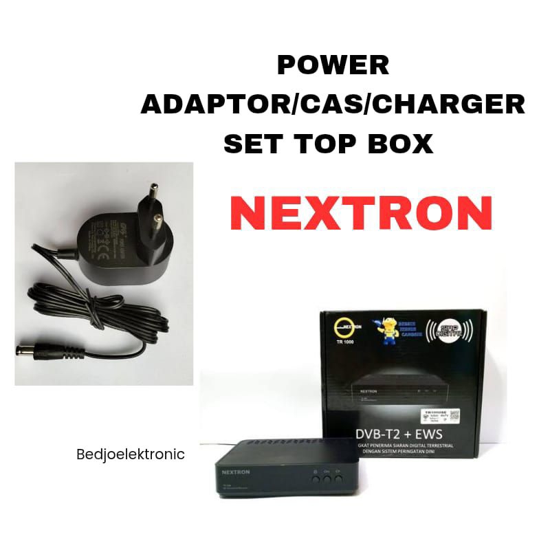 Jual POWER ADAPTOR/CAS/CHARGER SET TOP BOX NEXTRON | Shopee Indonesia