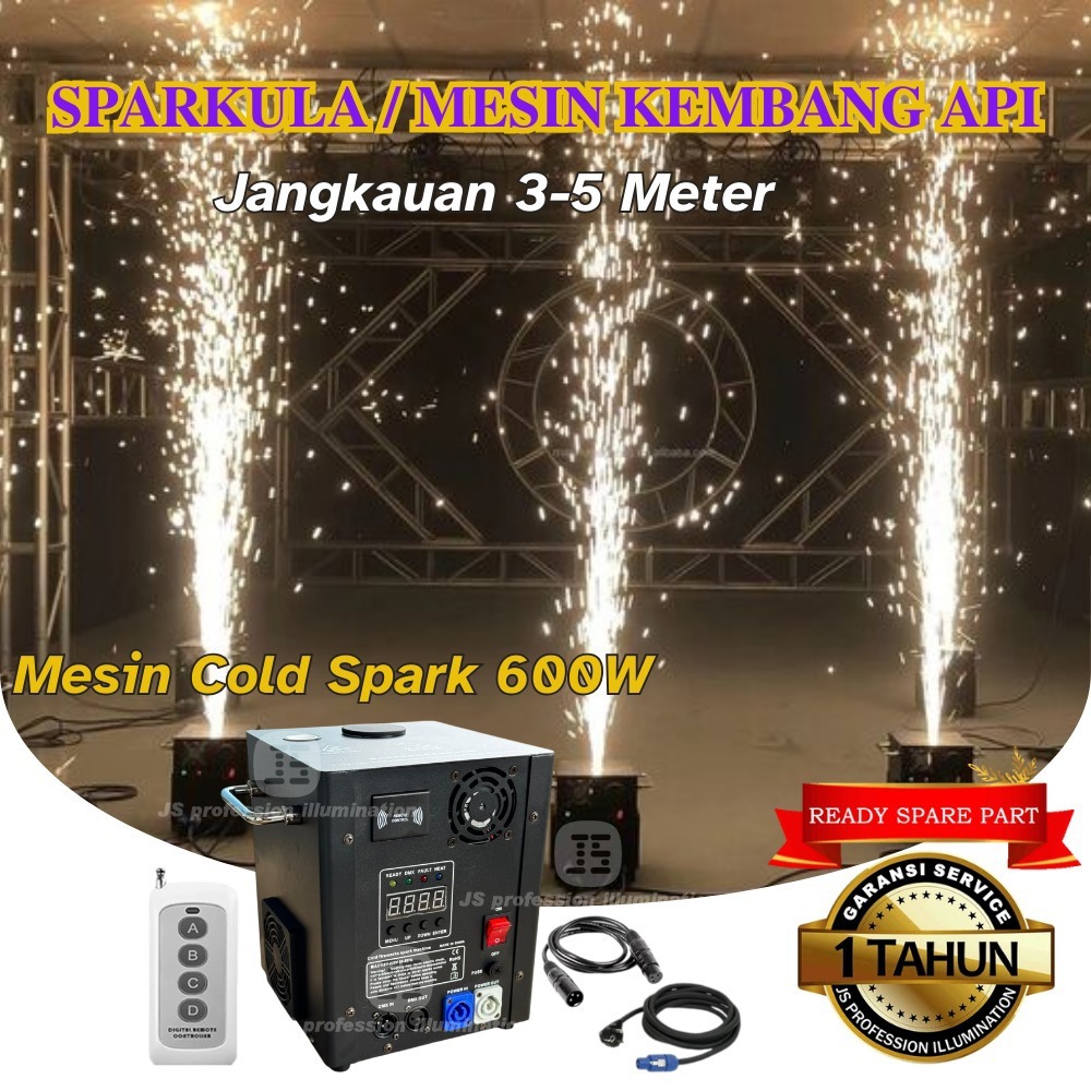 Jual SPARKULA Js /MESIN COLD SPARK 600 Watt Untuk Event/Wedding. Indoor ...