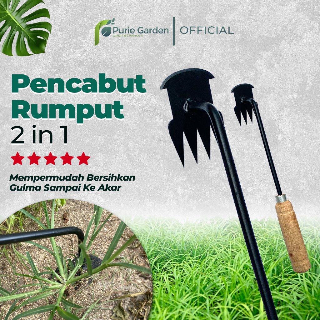 Jual Alat Pencabut Rumput Liar Gulma Cangkul Kebun PG SBY | Shopee ...