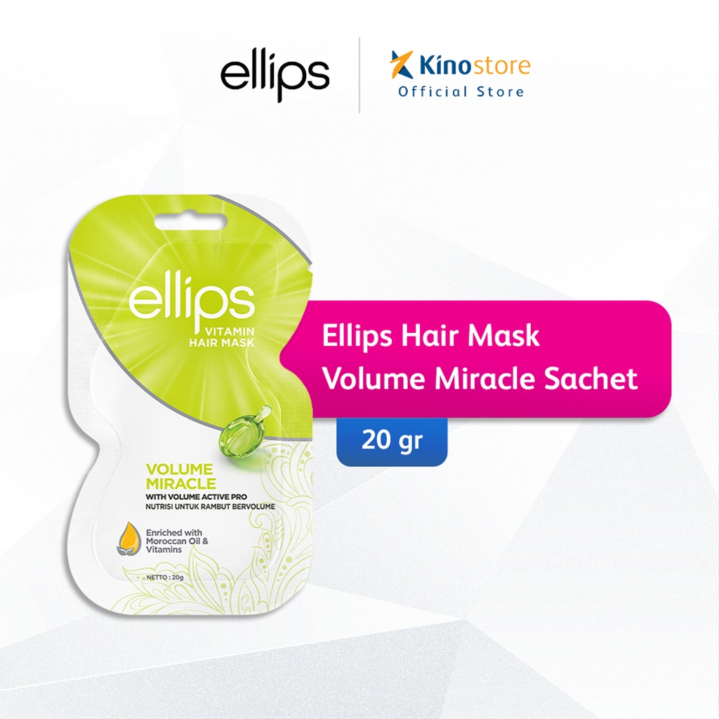Jual Ellips Hair Mask Volume Miracle Sachet 20gr | Shopee Indonesia