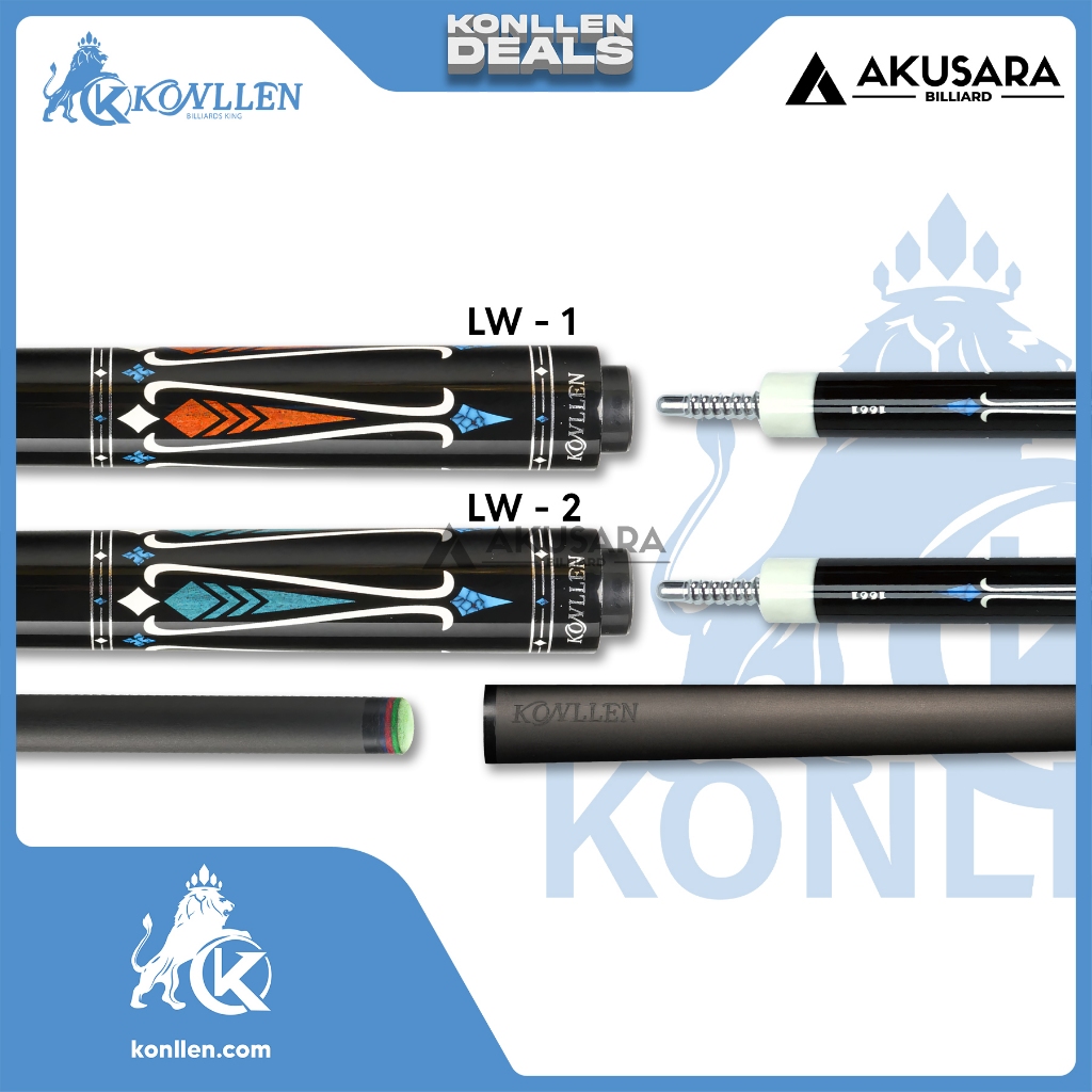 Jual Konllen LW Series 12.5mm Carbon Fiber Cue Stick Billiard | Shopee ...