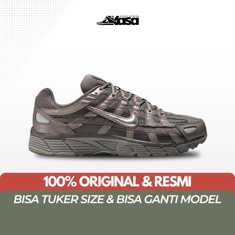 Jual Sepatu Lari Unisex NK P-6000 P6000 P 6000 Cave Stone Metallic ...