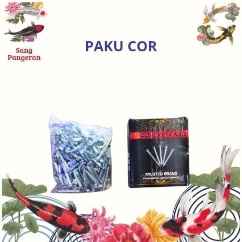 Jual Paku Beton / Paku Cor Putih 250 gram 1" 1¼" 1½" 2" 2½" 3" 4 ...