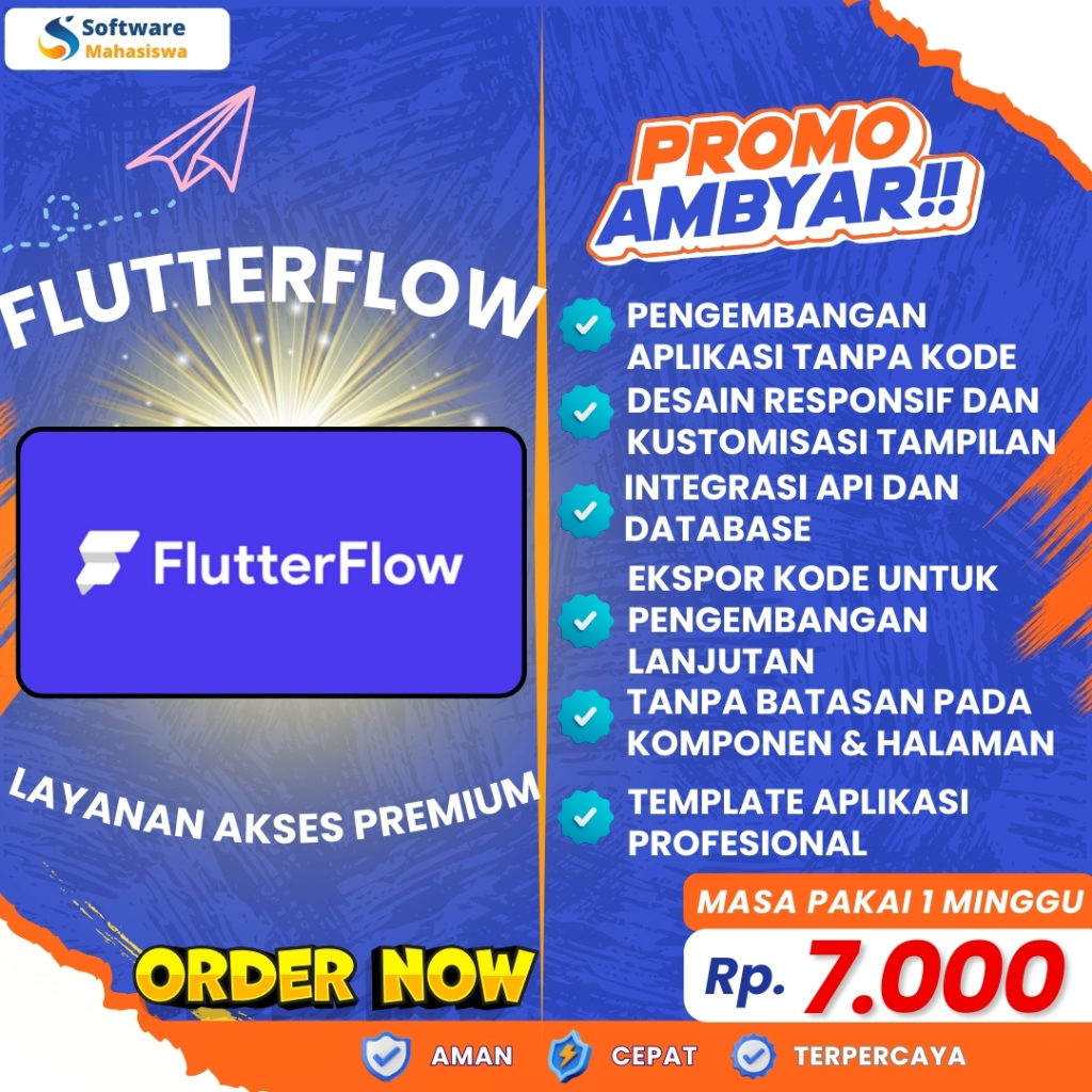 Jual FlutterFlow Premium: Desain Aplikasi Profesional Tanpa Perlu ...