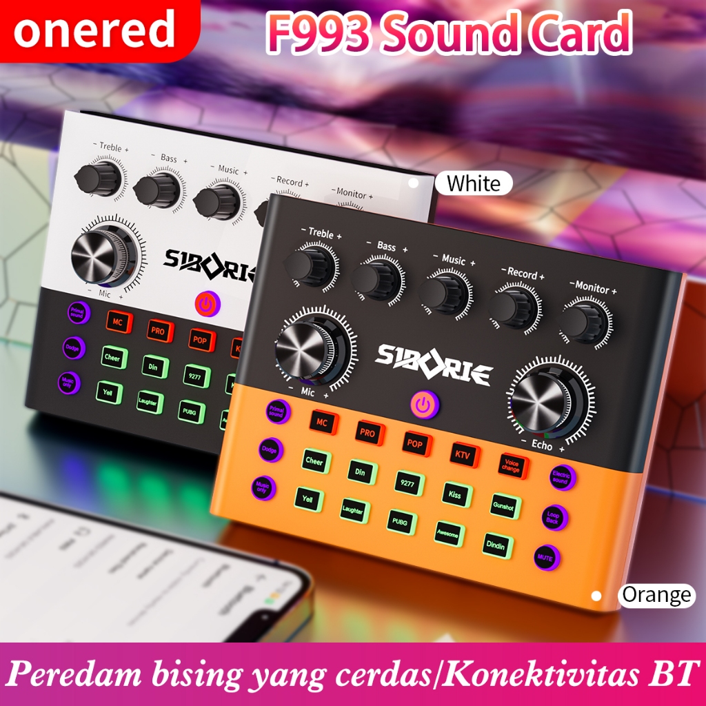 Jual Onered F993 soundcard Bluetooth Audio USB External Sound Card for phone PC-live | Shopee ...