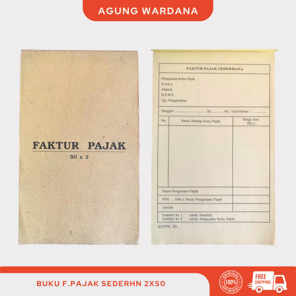 Jual BUKU FAKTUR PAJAK SEDERHANA 2X50 | Shopee Indonesia