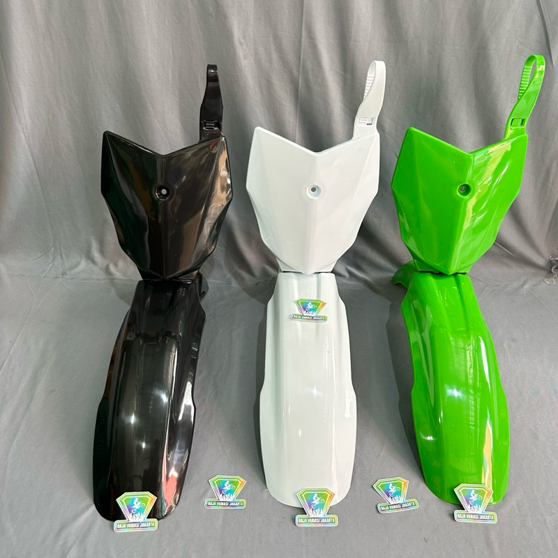 Jual SPAKBOR SLEBOR DEPAN PLUS COVER PAPAN NOMOR NOMER PLAT KAWASAKI KLX 140 PNP | Shopee Indonesia