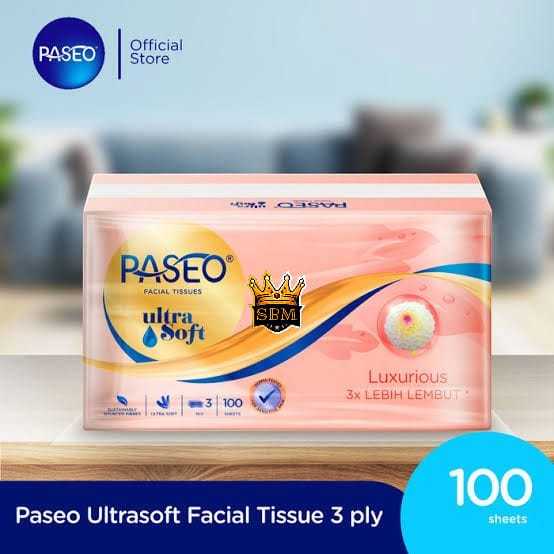 Jual SBM ~ Tisu Tissue Paseo ULTRA SOFT 100 Sheets 3ply PROMO ...
