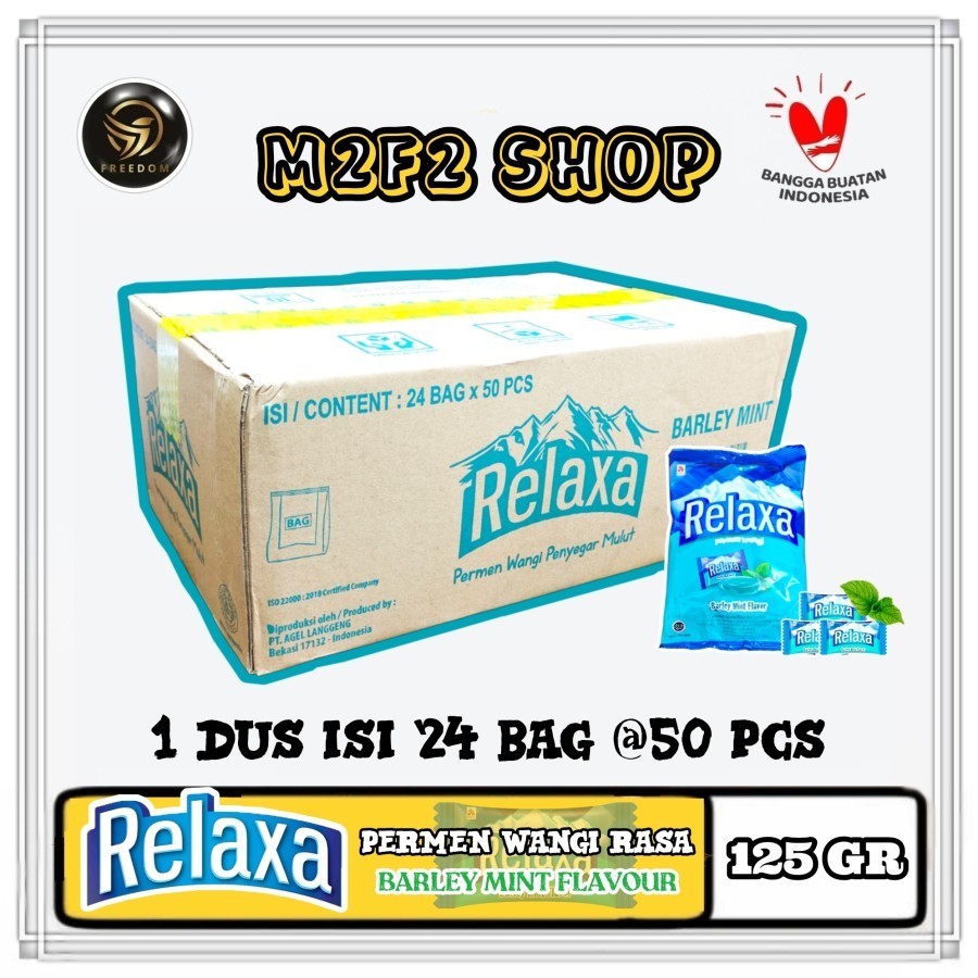 Jual Permen Relaxa Barley Mint Flavor - 125 gr (Kemasan Karton ...