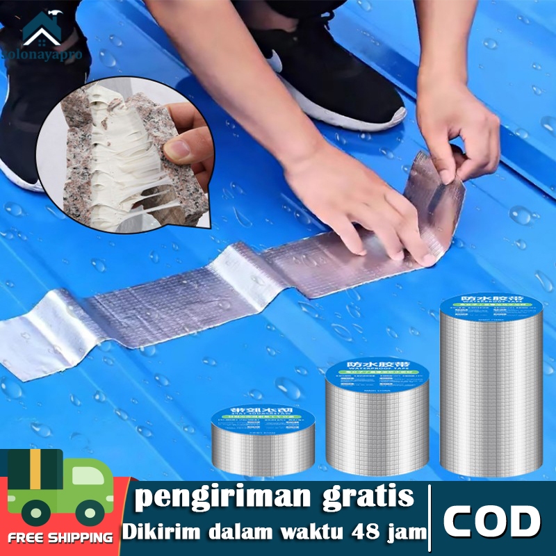 Jual LAKBAN ANTI BOCOR ALUMINIUM ALUMUNIUM FOIL TAPE ANTI BOCOR BUTYL WATERPROOF TAHAN AIR ...