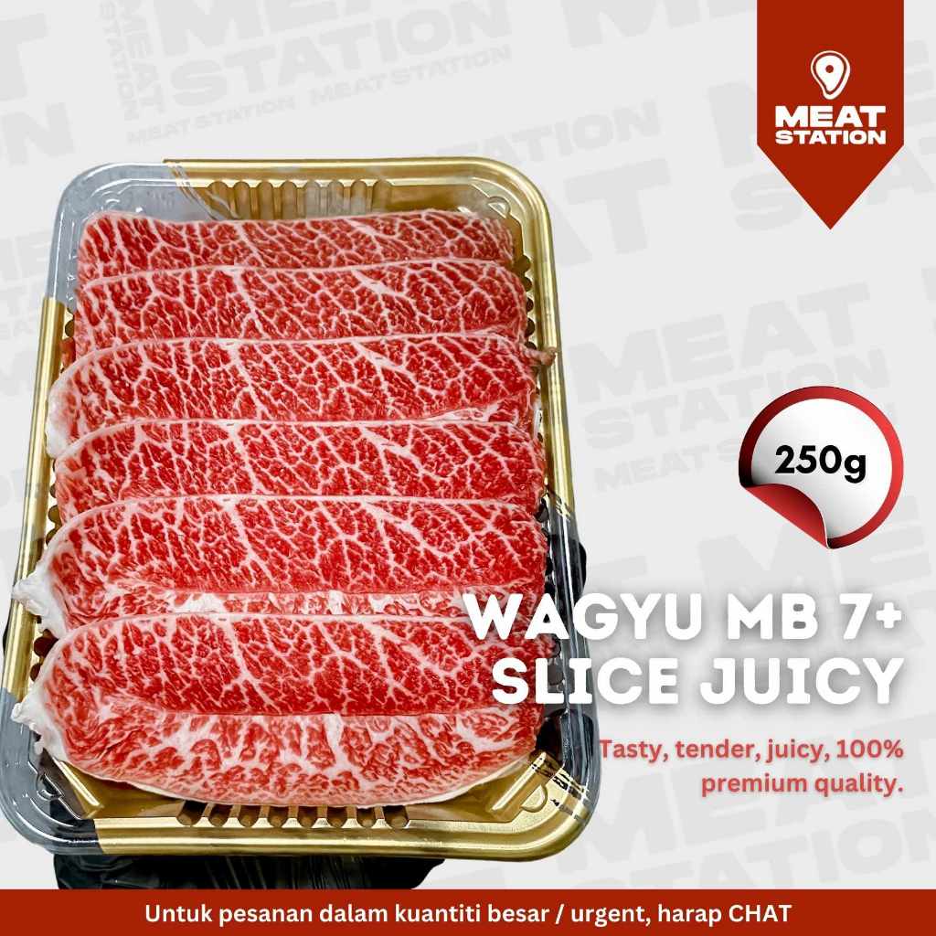 Jual Wagyu Slice Juicy MB 7+/ Wagyu MB 7+ Juicy / Beef Slice / Beef ...