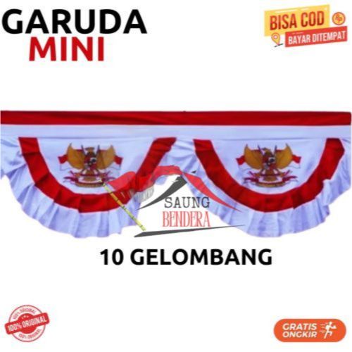 Jual BACKGROUND GARUDA MINI 10GELOMBANG (7METER) | Shopee Indonesia