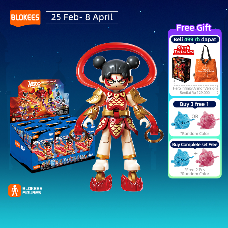Jual BLOKEES Figures Hero Spire Blind Box Mainan Nezha Anak Toys Balok ...