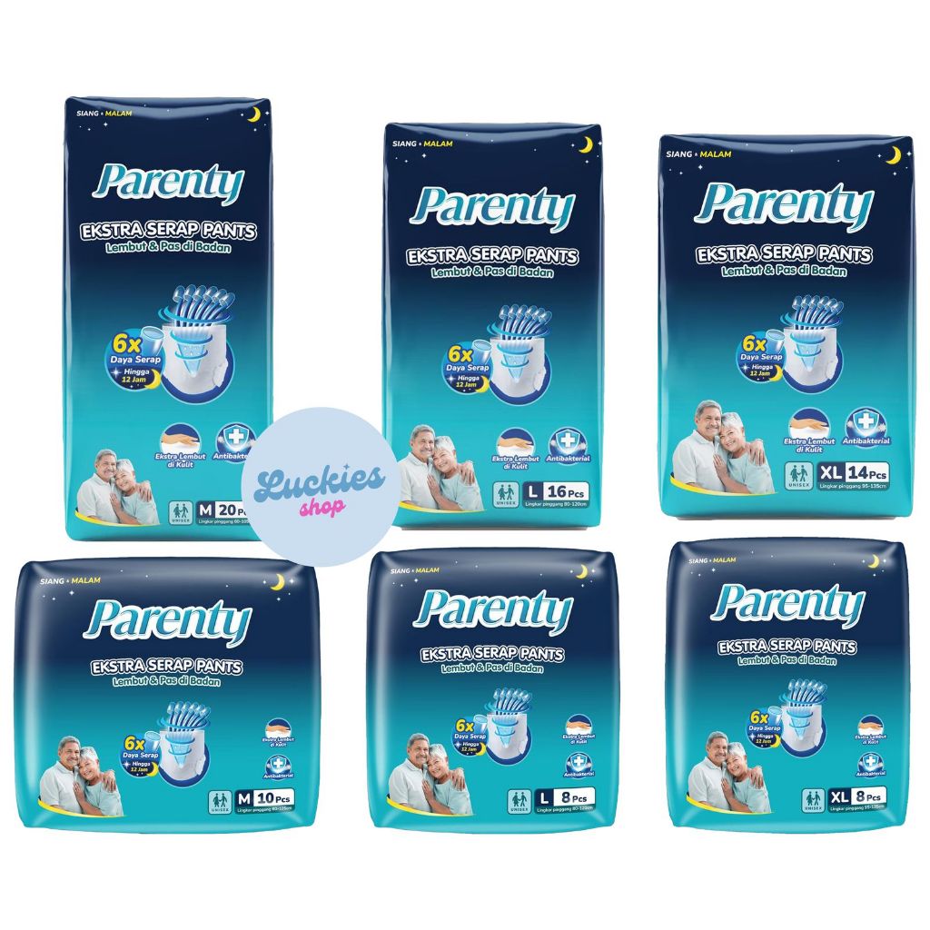Jual Parenty Adult Pants Ekstra Serap Heavy Flow M10 L8 XL8 / M20 L16 ...