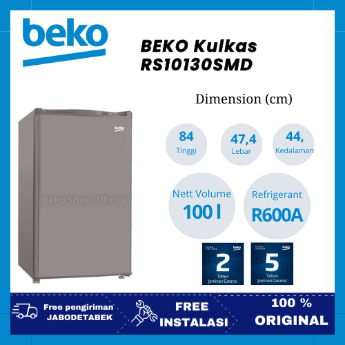 Jual BEKO KULKAS 1 PINTU RS10130SMD RS10130 SMD BEKO RS10130SMD KULKAS ...