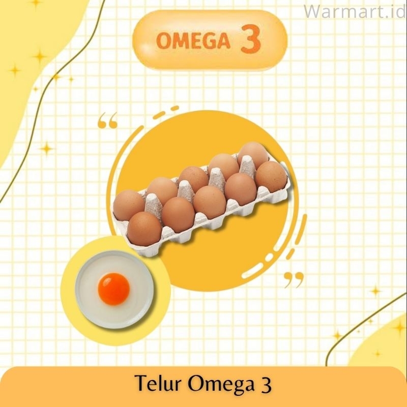 Jual Telur Omega-3 Fresh per 10 butir(6 ons) | Shopee Indonesia