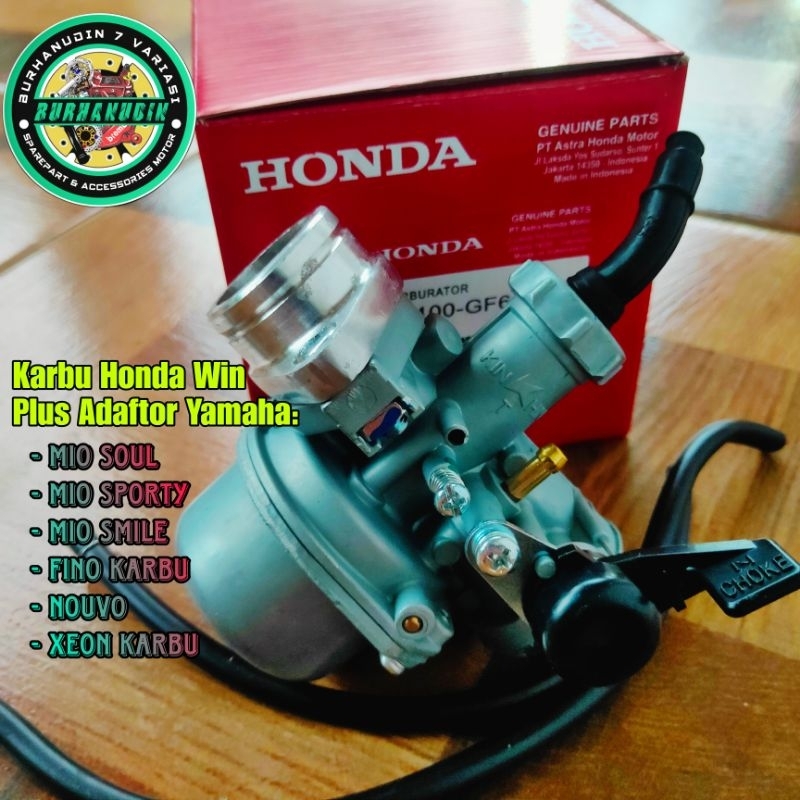Jual Paket Karburator Karbu Win 100 Plus Adaftor Mio Soul Mio Sporty ...