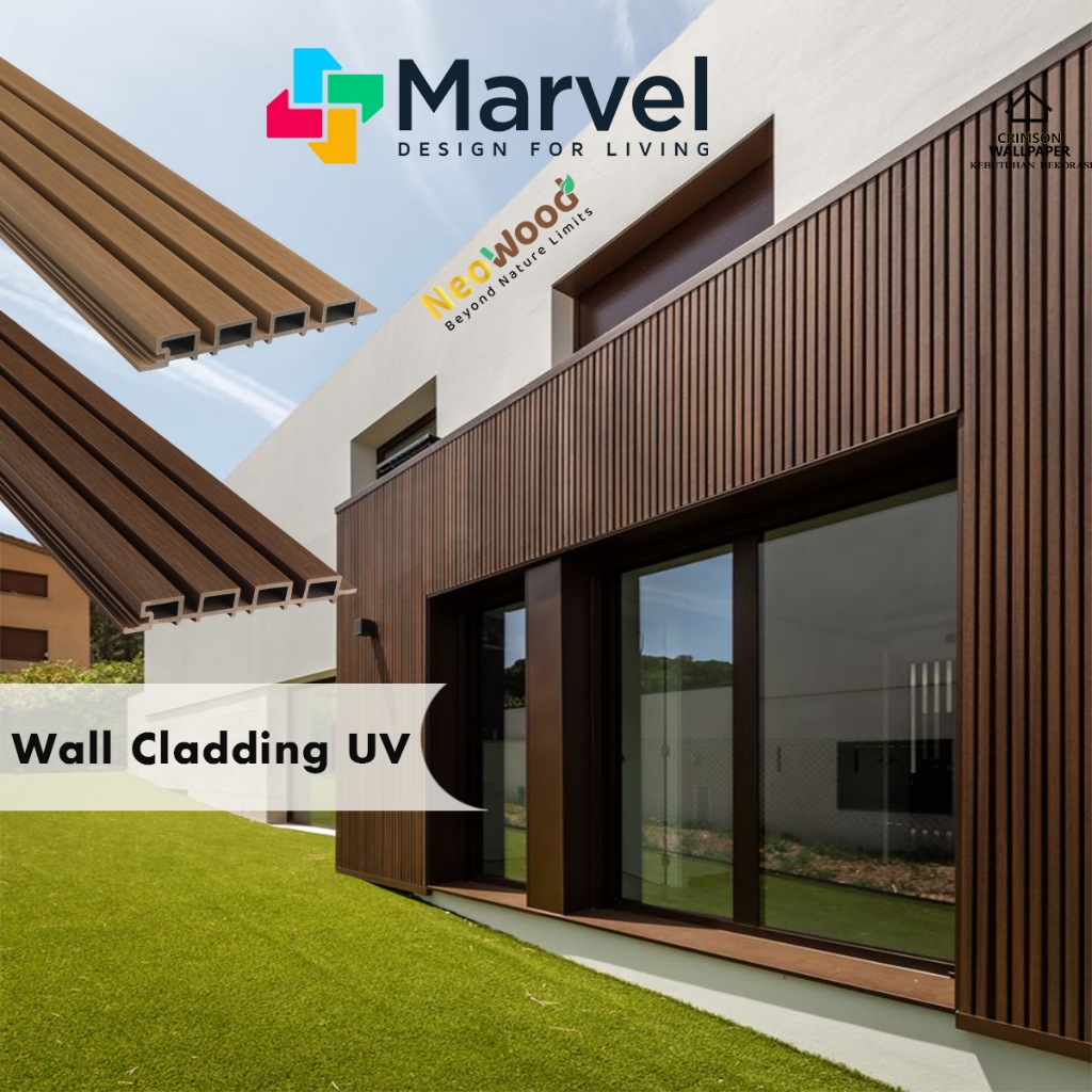 Jual WPC WALLPANEL OUTDOOR | WALL CLADDING UV CL4 SERIES NEOWOOD MARVEL ...