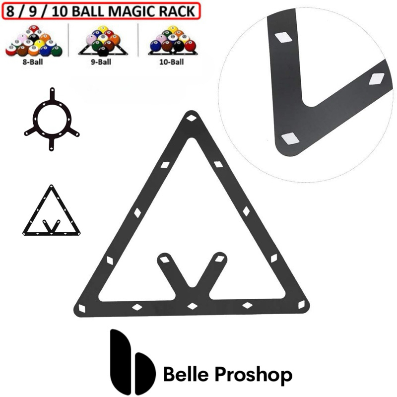 Jual Magic Rack Billiard - Segitiga Bola Billiard Triangle - Round ...