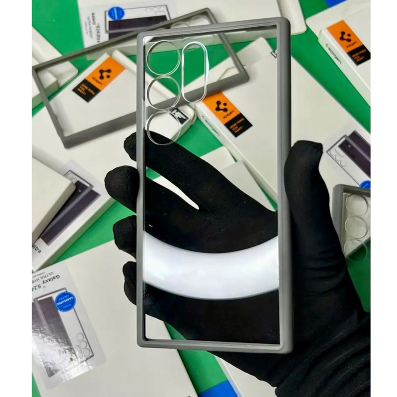 Jual SGP Case Premium Ultra Hybrid Transparent Natural Titanium Border ...