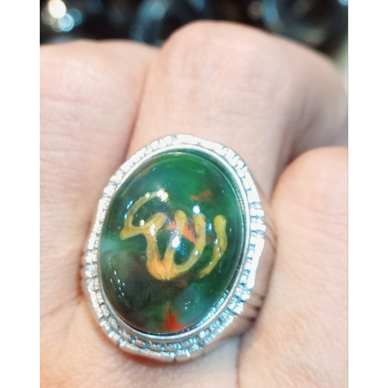 Jual CINCIN BATU EDONG PANCAWARNA LAFADZ ALLAH ORIGINAL KUALITAS SUPER ...