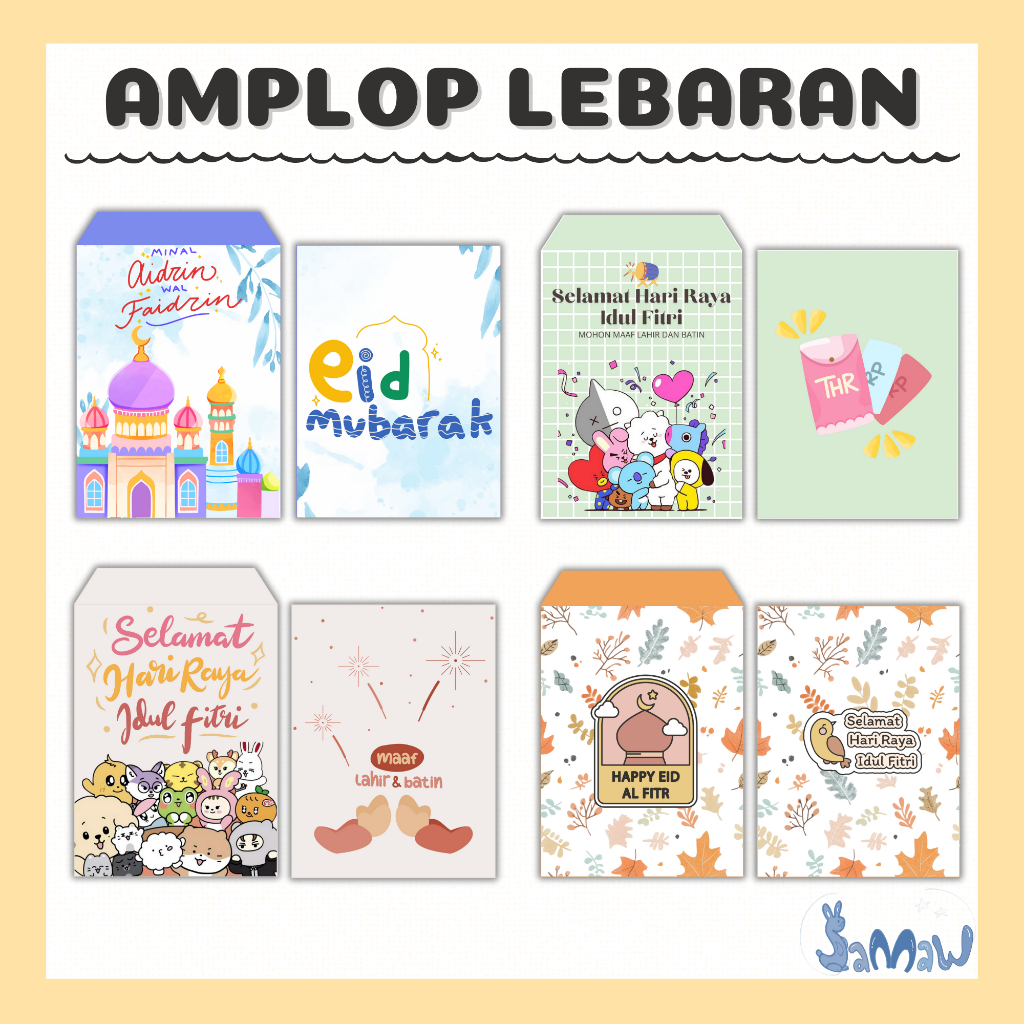 Jual Amplop Lebaran Hari Raya Idul Fitri Premium | THR 2025 | Angpao ...