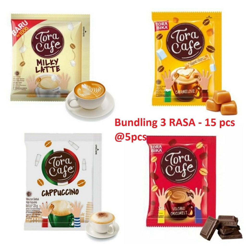 Jual TORACAFE Bundling 3 Rasa Milky, Choco Caramel Latte Capucino 15 ...