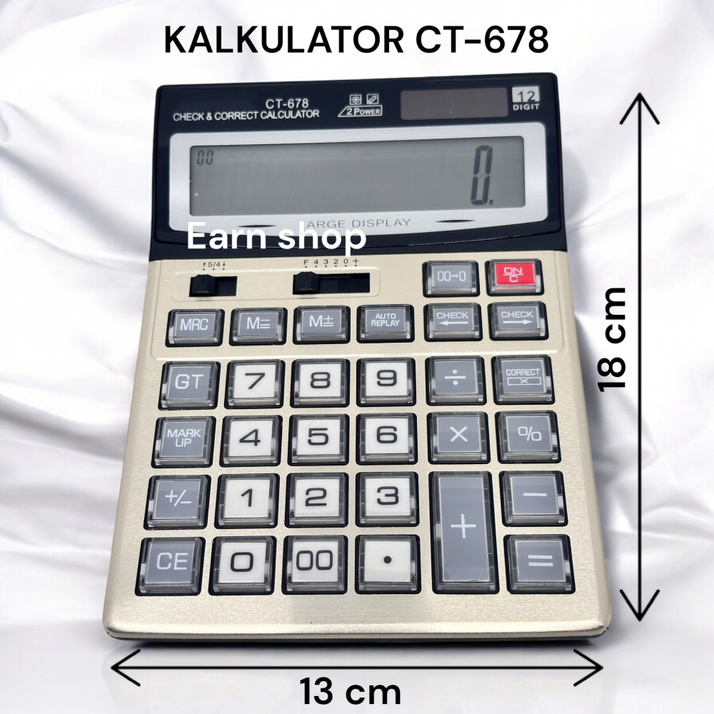 Jual Kalkulator Dagang CITIZEN CT 678 Kalkulator dagang 12 Digit ...