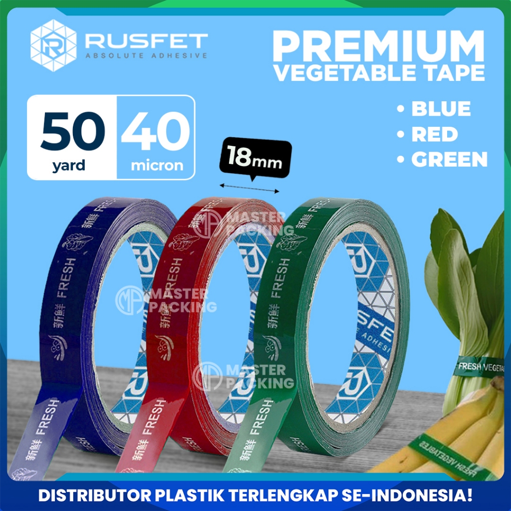 Jual Lakban Selotip FRESH Varian 18mm x 50m Vegetables Sayur Isolatip ...