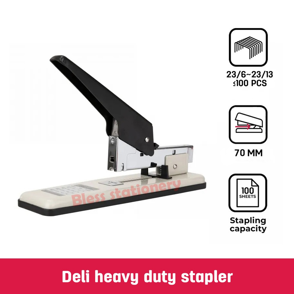 Jual Deli Heavy duty stapler untuk jilid buku staples heavy duty ...