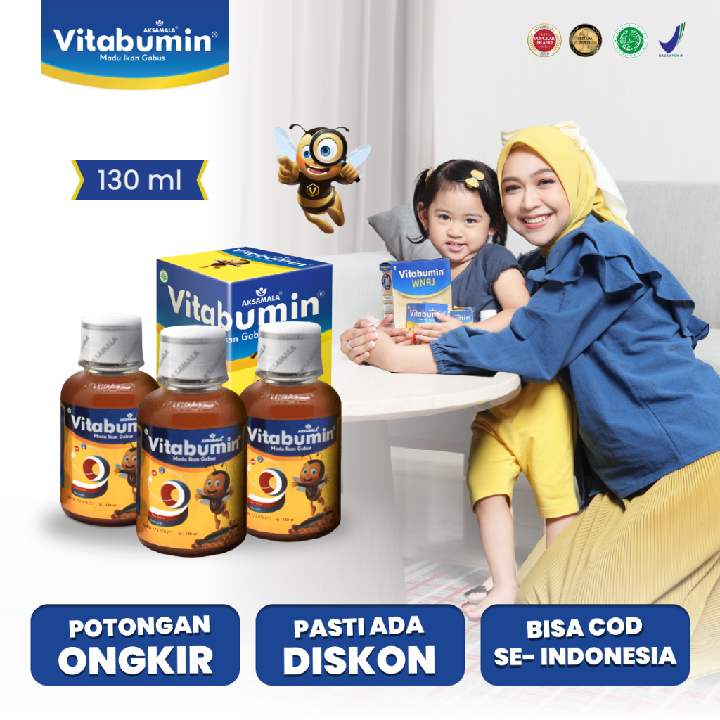 Jual PAKET HEMAT 3 Botol Vitabumin 130ml - Madu Anak Membantu Menambah Nafsu Makan Anak | Shopee ...