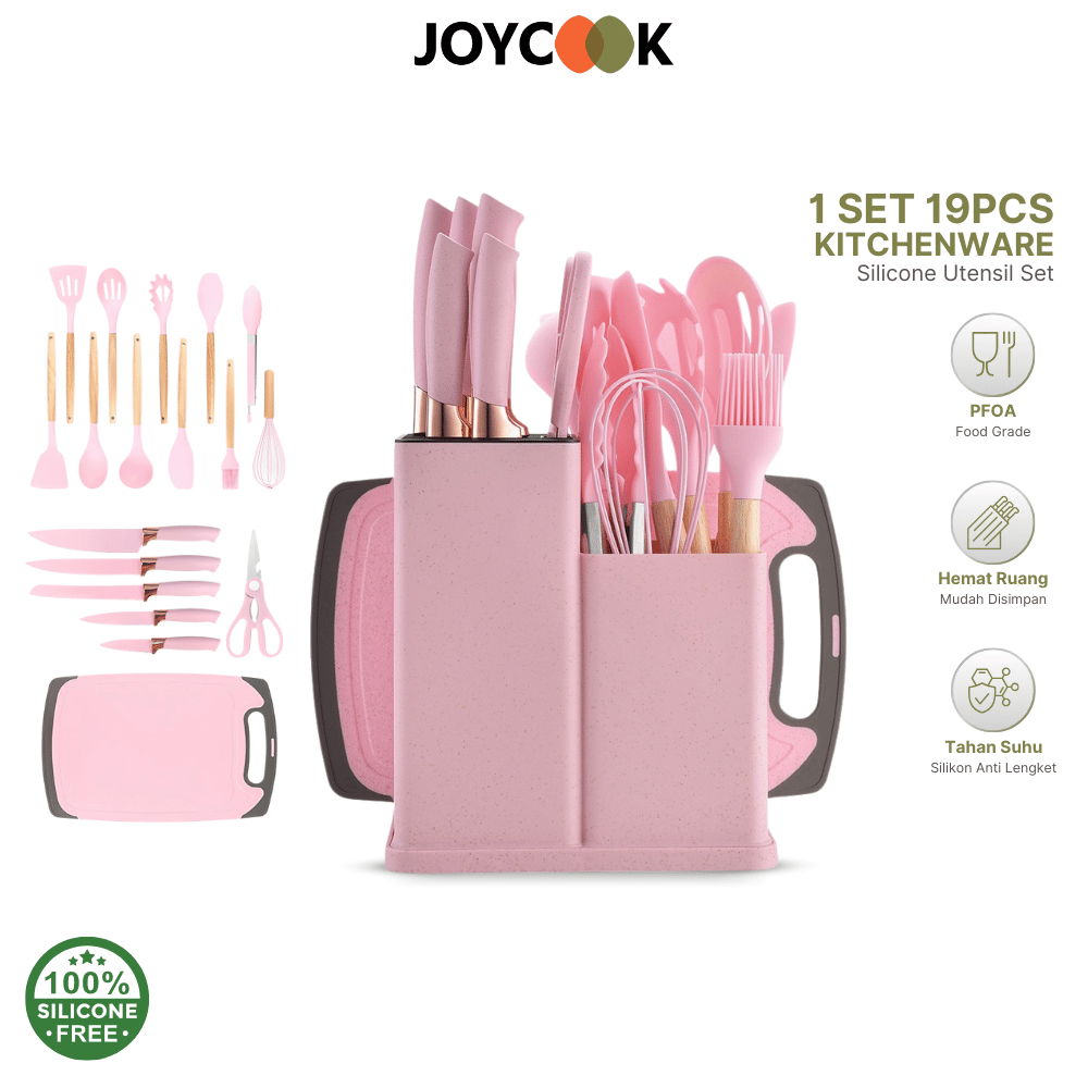 Jual JOYCOOK 19 Pcs Spatula Silikon Set Silicone Utensil Set Premium ...