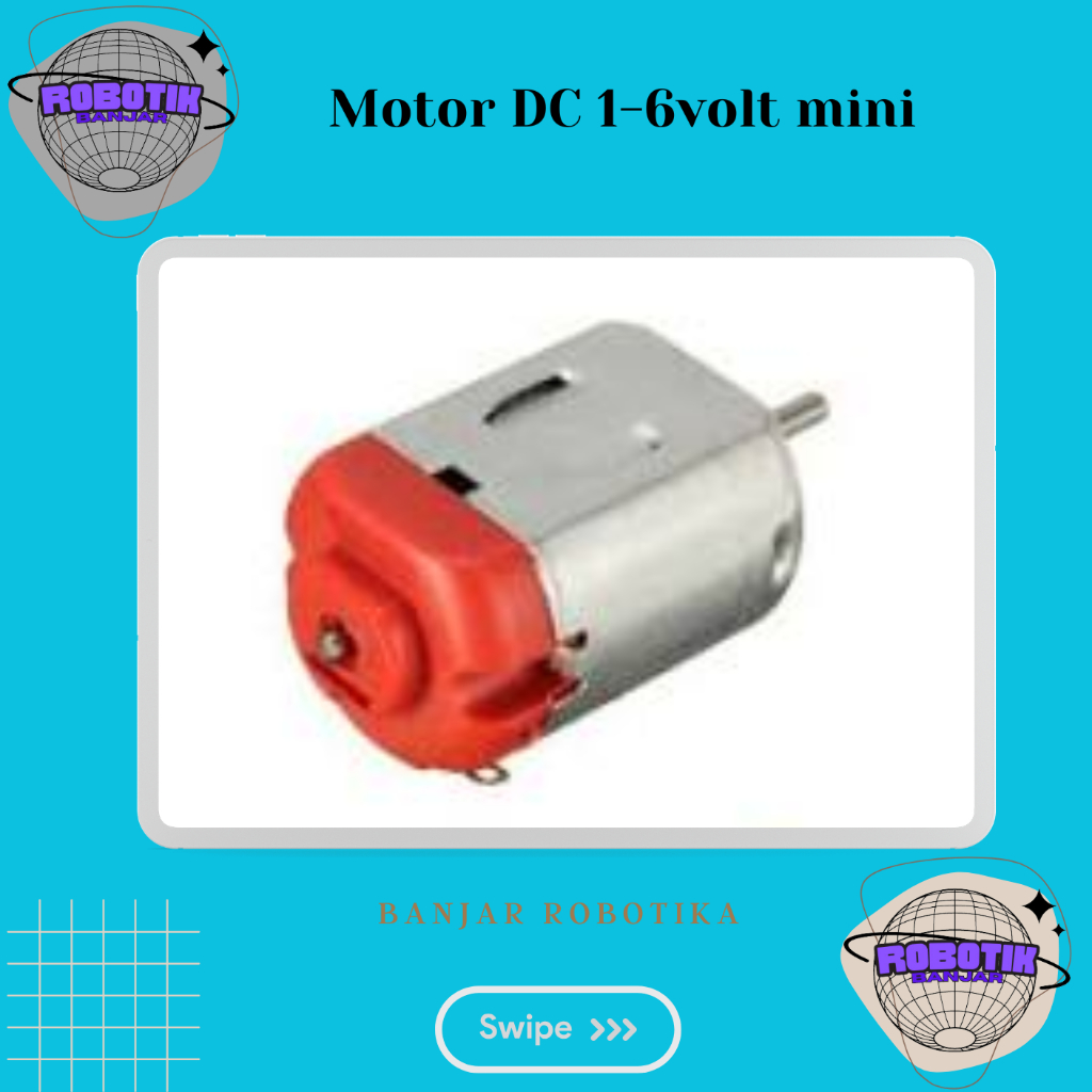 Jual Motor DC 1v - 6v mini / miniatur dinamo listrik (3v = 17000-18000 ...
