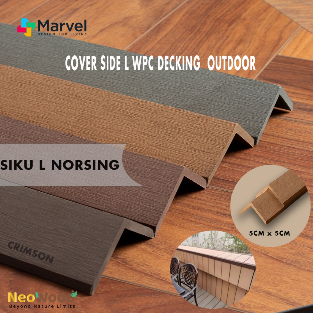 Jual SIKU L WPC OUTDOOR | ACCESSORIES WPC DECKING OUTDOOR L CORNER WPC ...