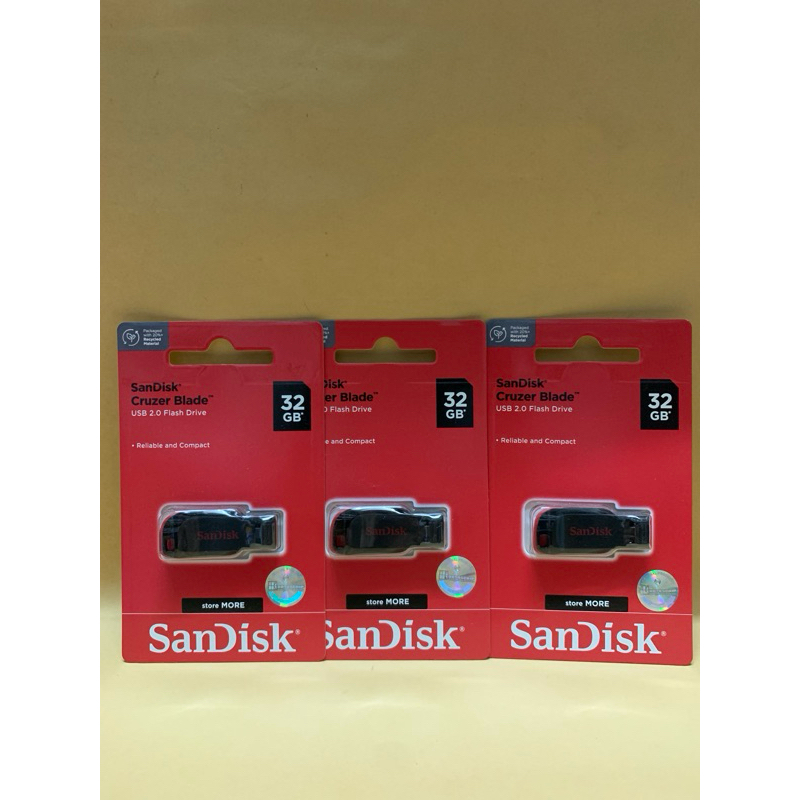 Jual FLASHDISK SANDISK 32GB ORIGINAL 100% | Shopee Indonesia
