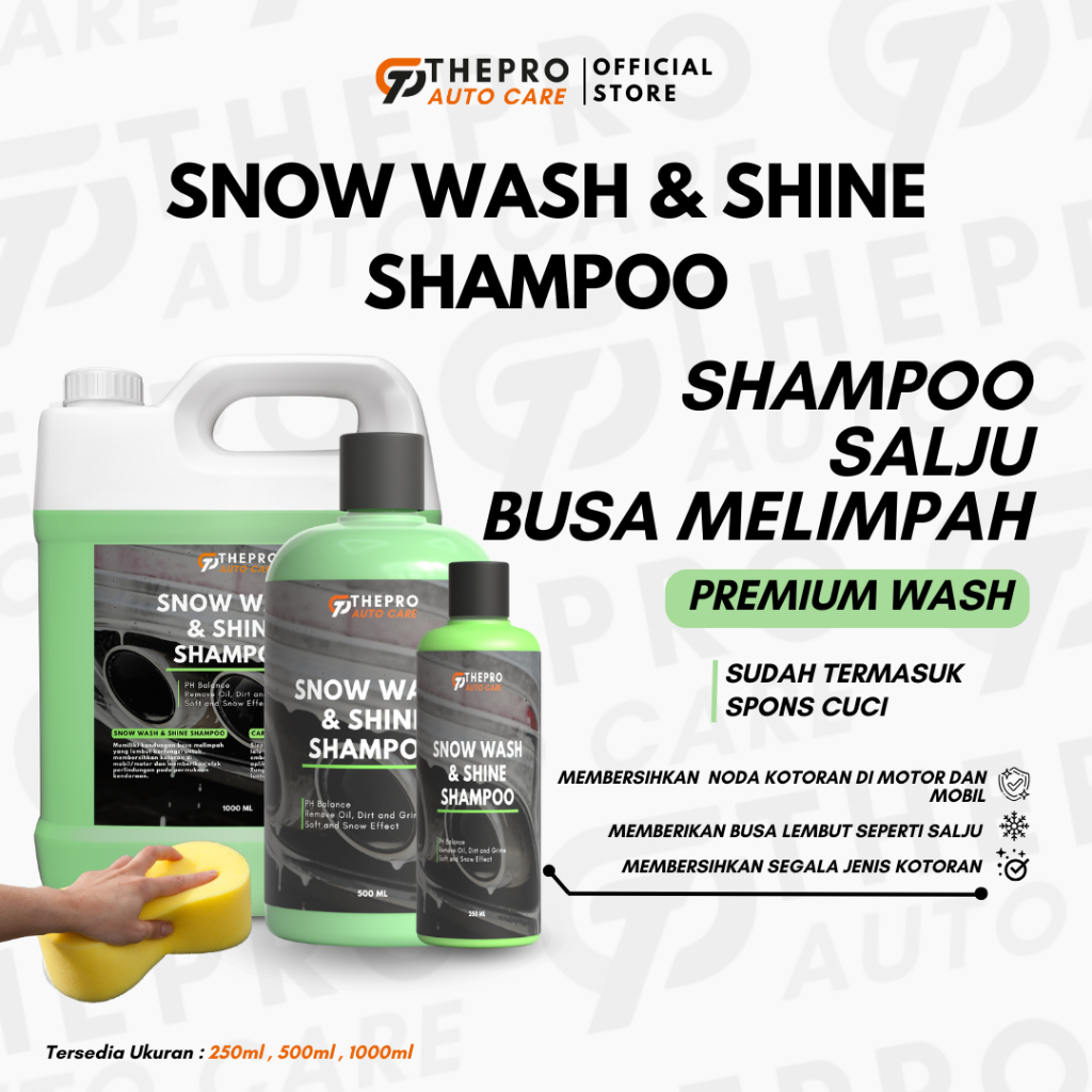 Jual Snow Wash Shampoo Cuci Mobil dan Motor / Sabun Cuci Mobil dan ...