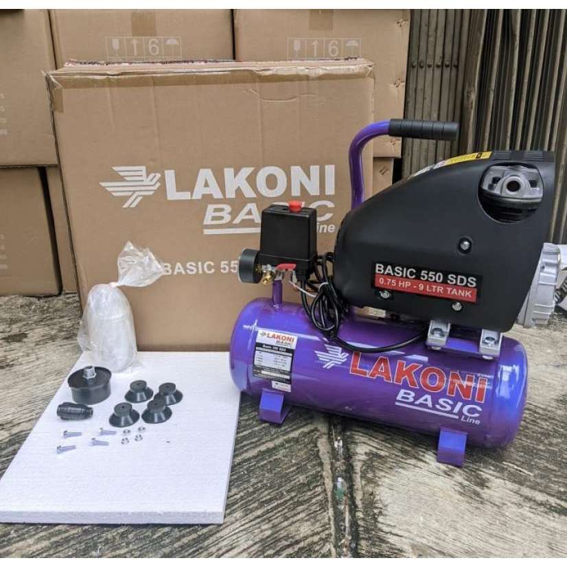 Jual BISA COD!!! Mesin Kompresor LAKONI BASIC 550 SDS 0.75HP 3/4PK 9Ltr ...