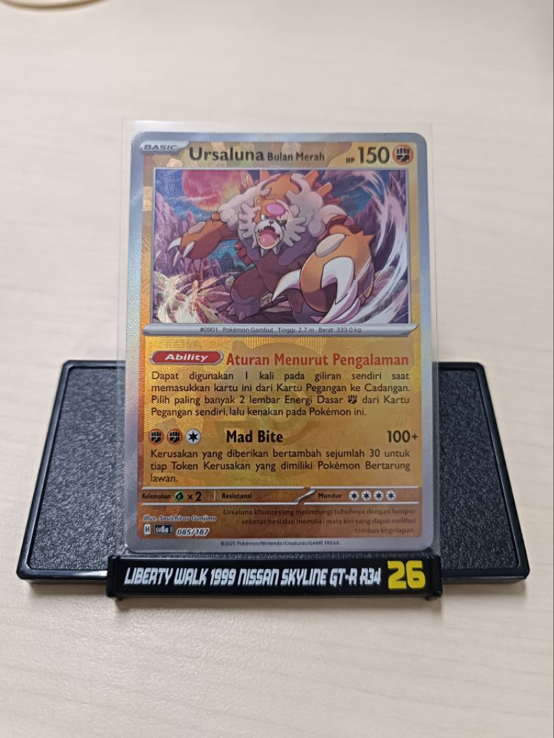 Jual Ursaluna Bulan Merah Pokeball - 085/187 - Festival Terastal ex (SV8a) Pokemon TCG Indonesia ...