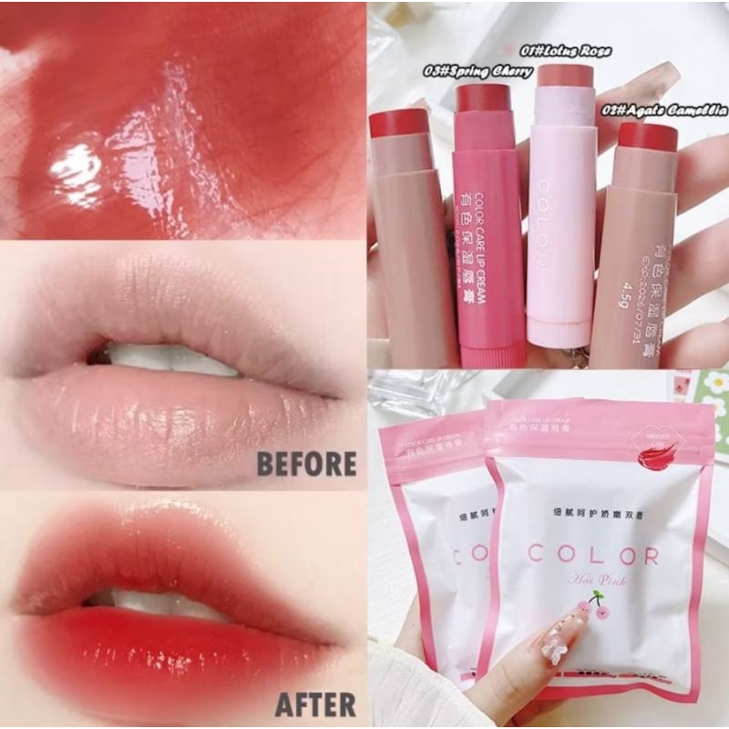 Jual HAIPINK Lip Balm Set3pcs Lip Color LipBalm Moisturizing Tahan Lama ...