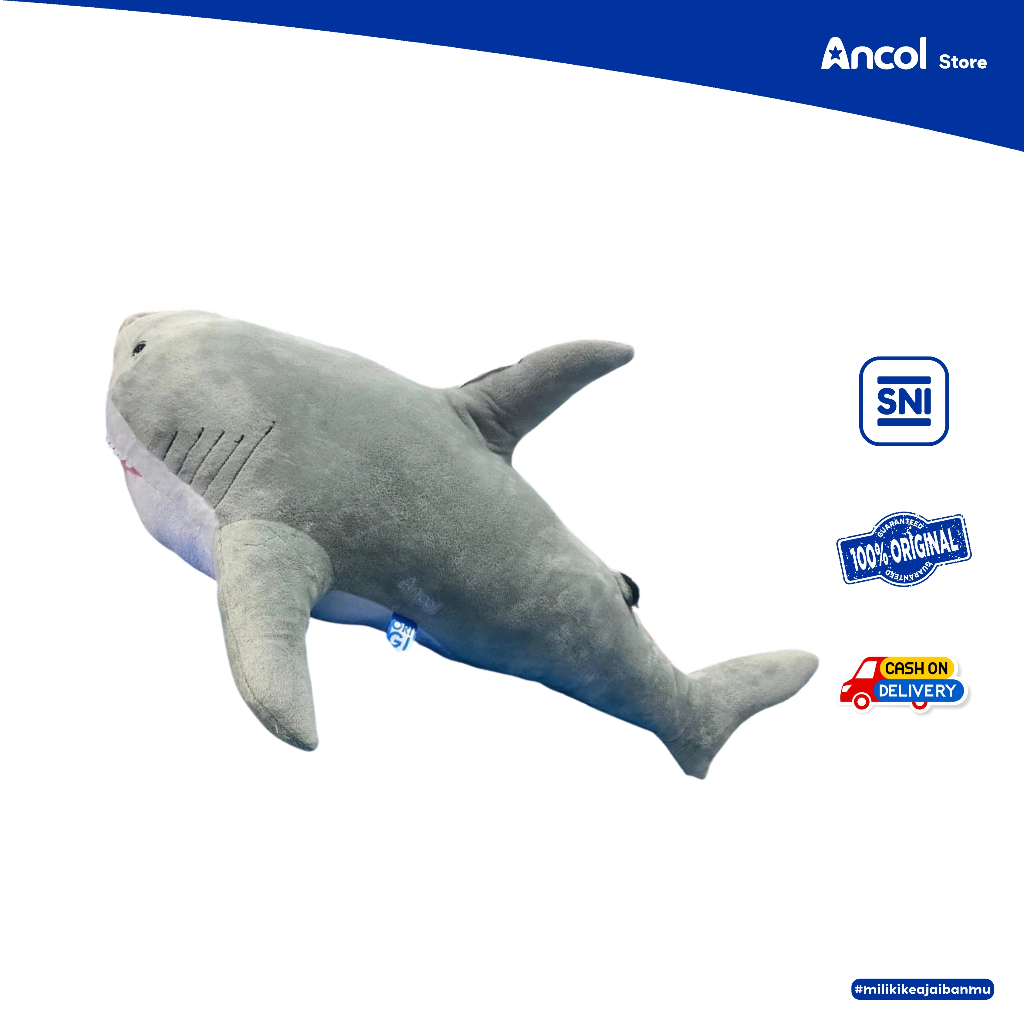 Jual Ancol Boneka Karakter Shark Giant | Ikan Hiu Besar 1 Meter ...