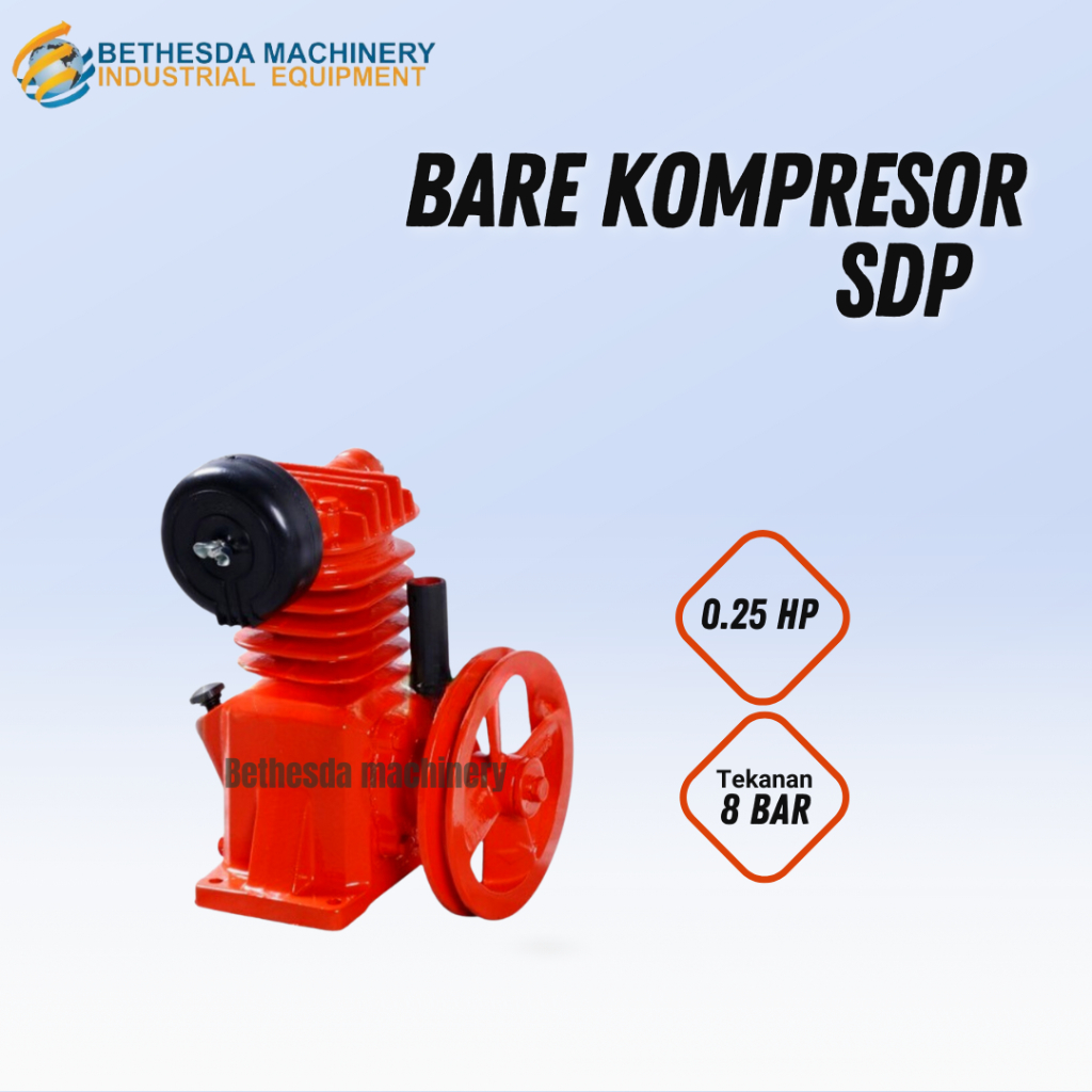Jual Kepala kompresor Angin 0.25 hp 0.5 hp 1 hp 2 hp SDP 8 BAR - Tipe ...