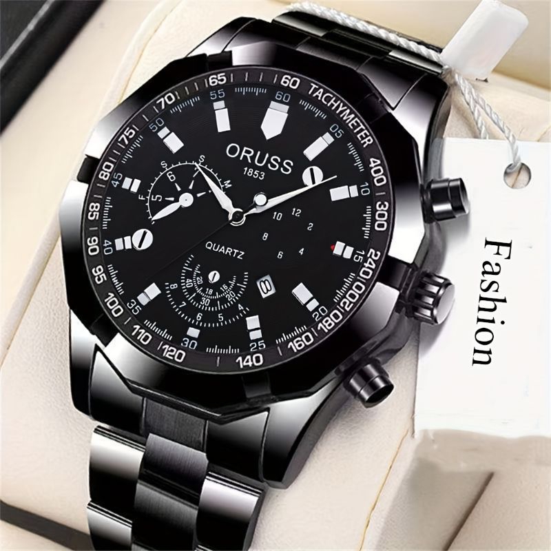 Jual (COD) Jam Tangan Pria Rantai Original Oruss NEW Garansi Anti Air ...